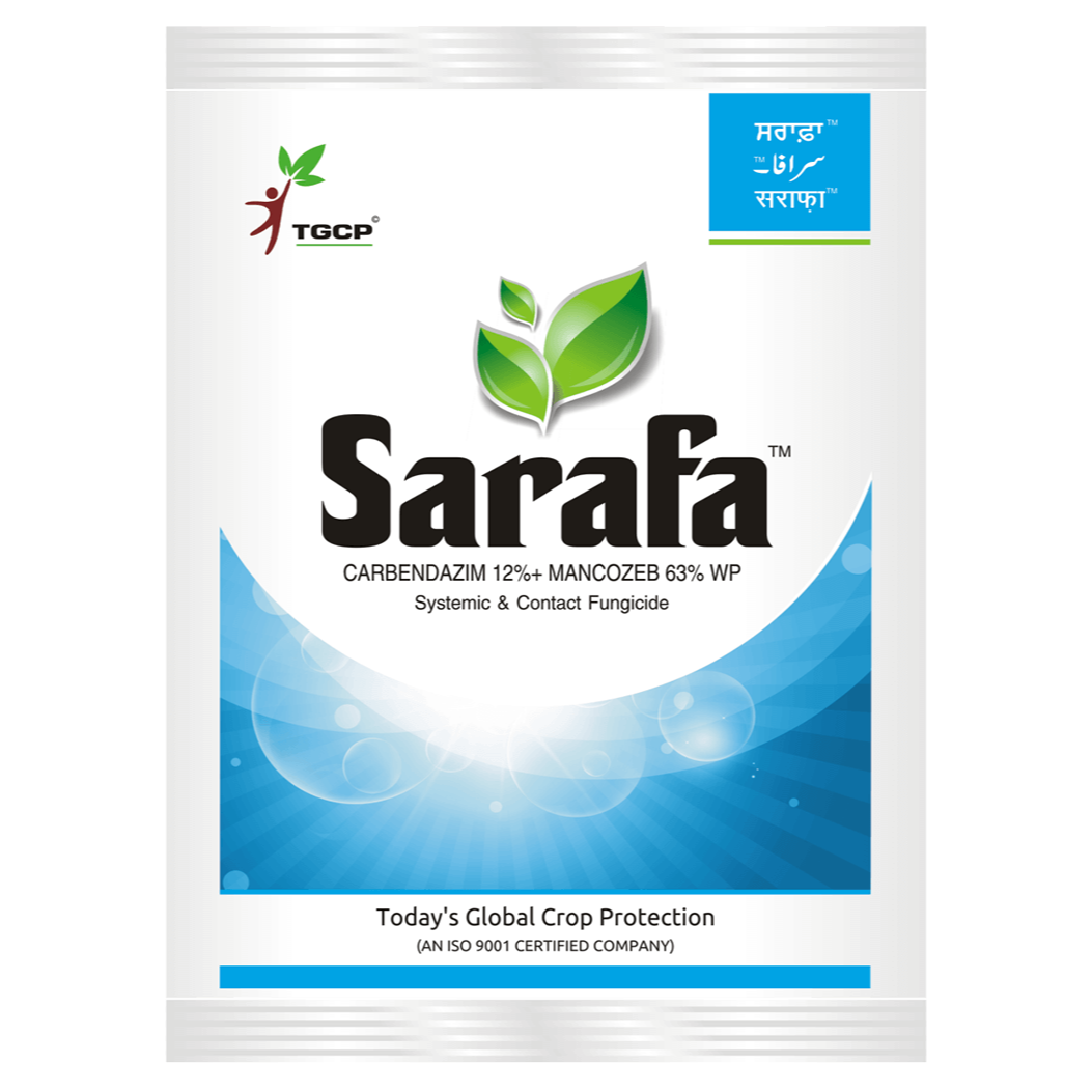 Carbendazim 12% + Mancozeb 63% WP Fungicide - Sarafa | FarmMate.in